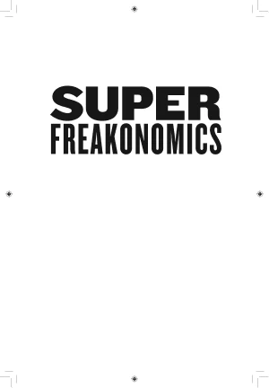 Superfreakonomics book cover